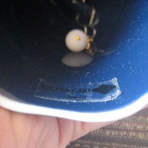 Otagiri Navy Blue Bell, Vintage Japan Bell With Clapper, Collectible ...