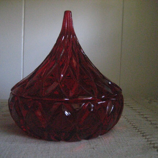 Red Hershey Kiss Candy Dish - Etsy