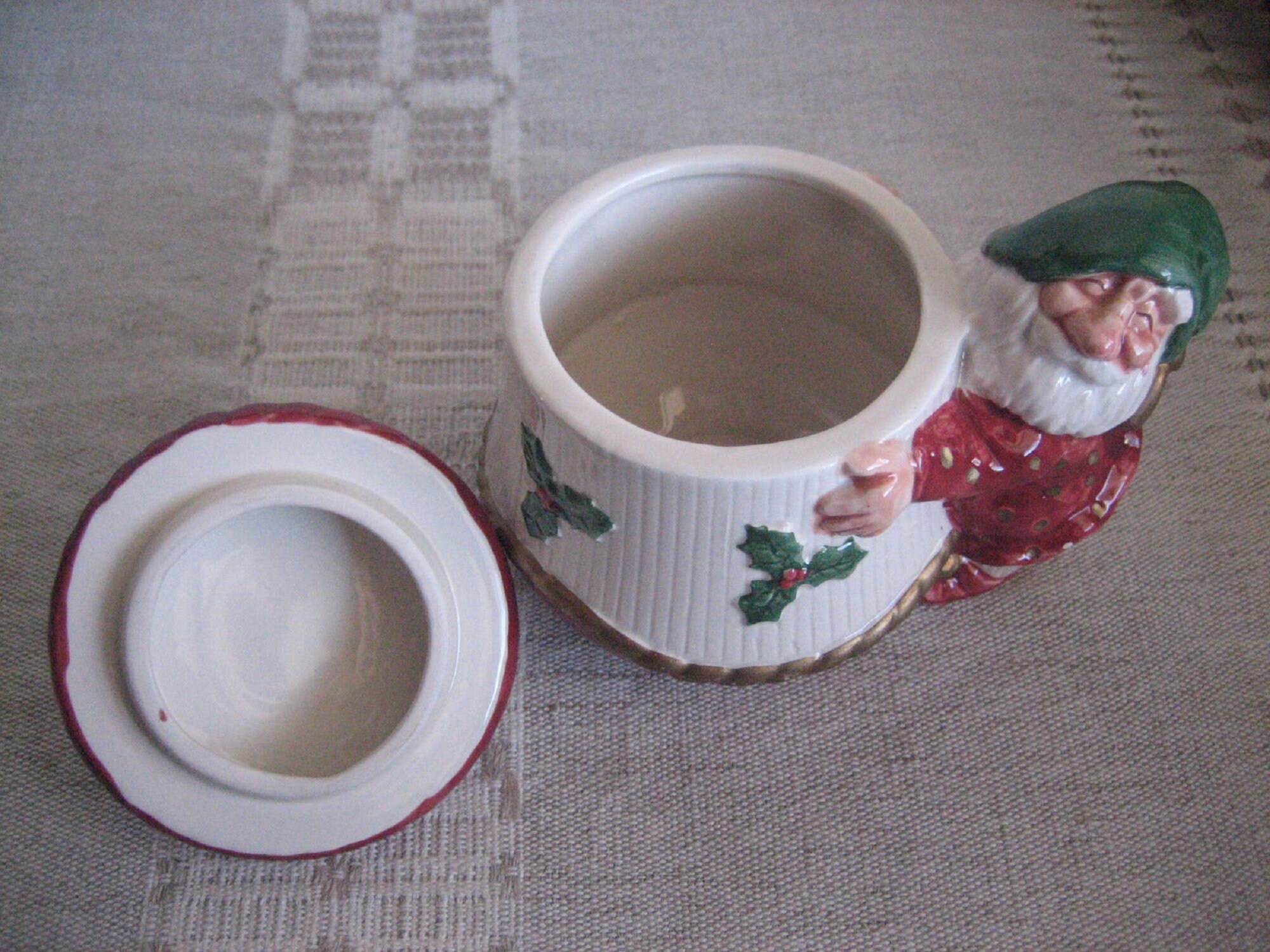 Fitz & Floyd Old World Elf Lidded Sugar Bowl and Creamer, Vintage 1989 ...