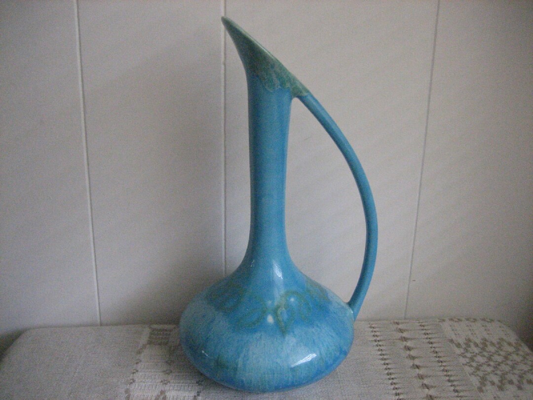 Vintage Dryden Arkansas Studio Art Pottery Ozark Frontier Pitcher Vase ...