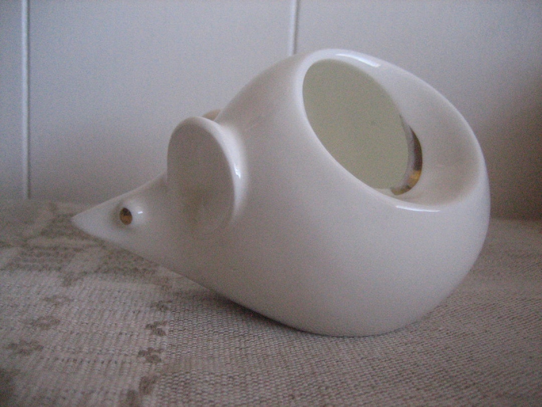 Modernist Bone China Mouse, Elegant Bone China Mouse, Porcelain Mouse ...