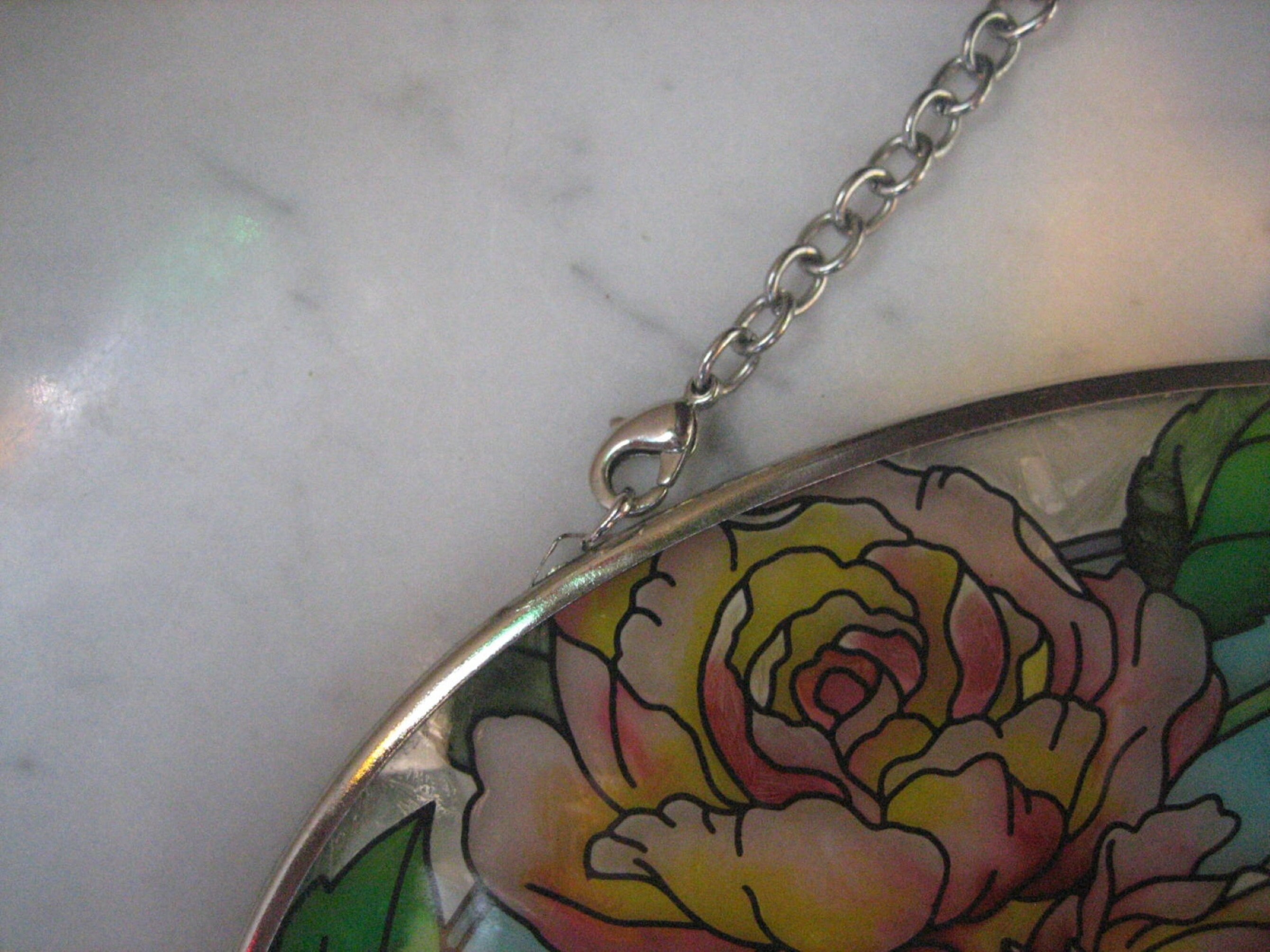 Vintage Amia Fairy Oval Suncatcher, Floral Sprite Wall Hanging Decor ...