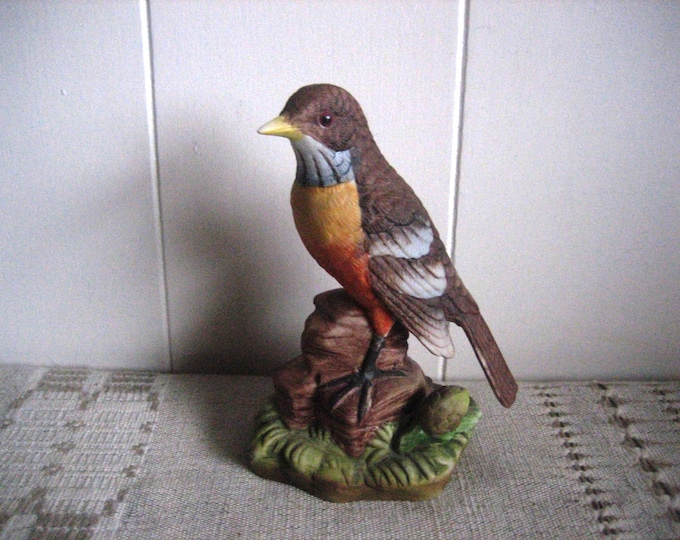 Royal Crown Bird Figurine, J. Byron Signed Bird Statue, Vintage Ceramic ...