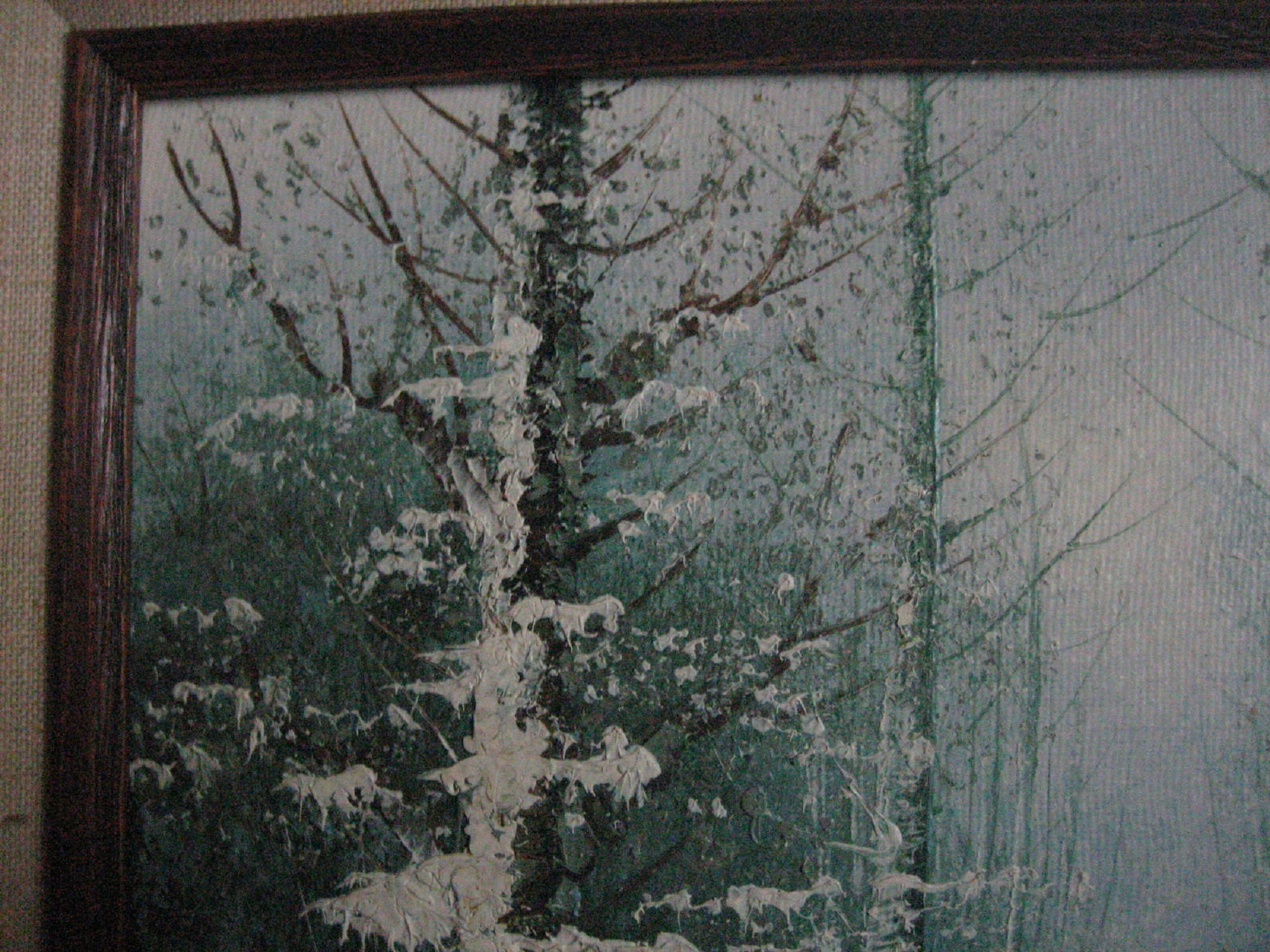 CARL MADDEN Original Oil on Canvas Winter Water Landscape Scene ...