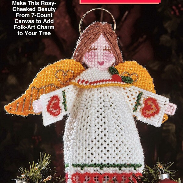 Plastic Canvas Angel Tree Topper - Etsy