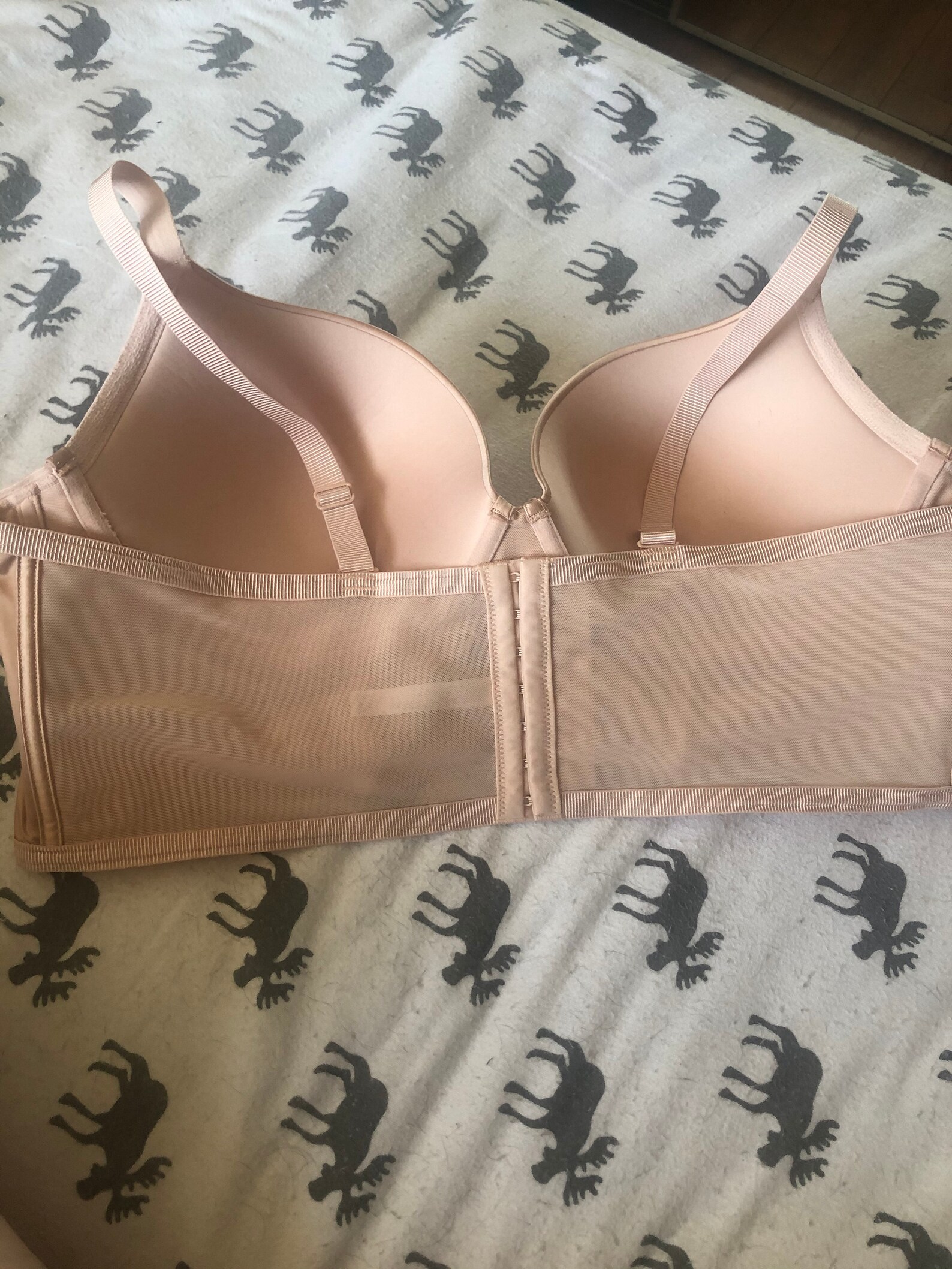 Pale Pink 5 Clasp Closure Pushup Bra 44D | Etsy