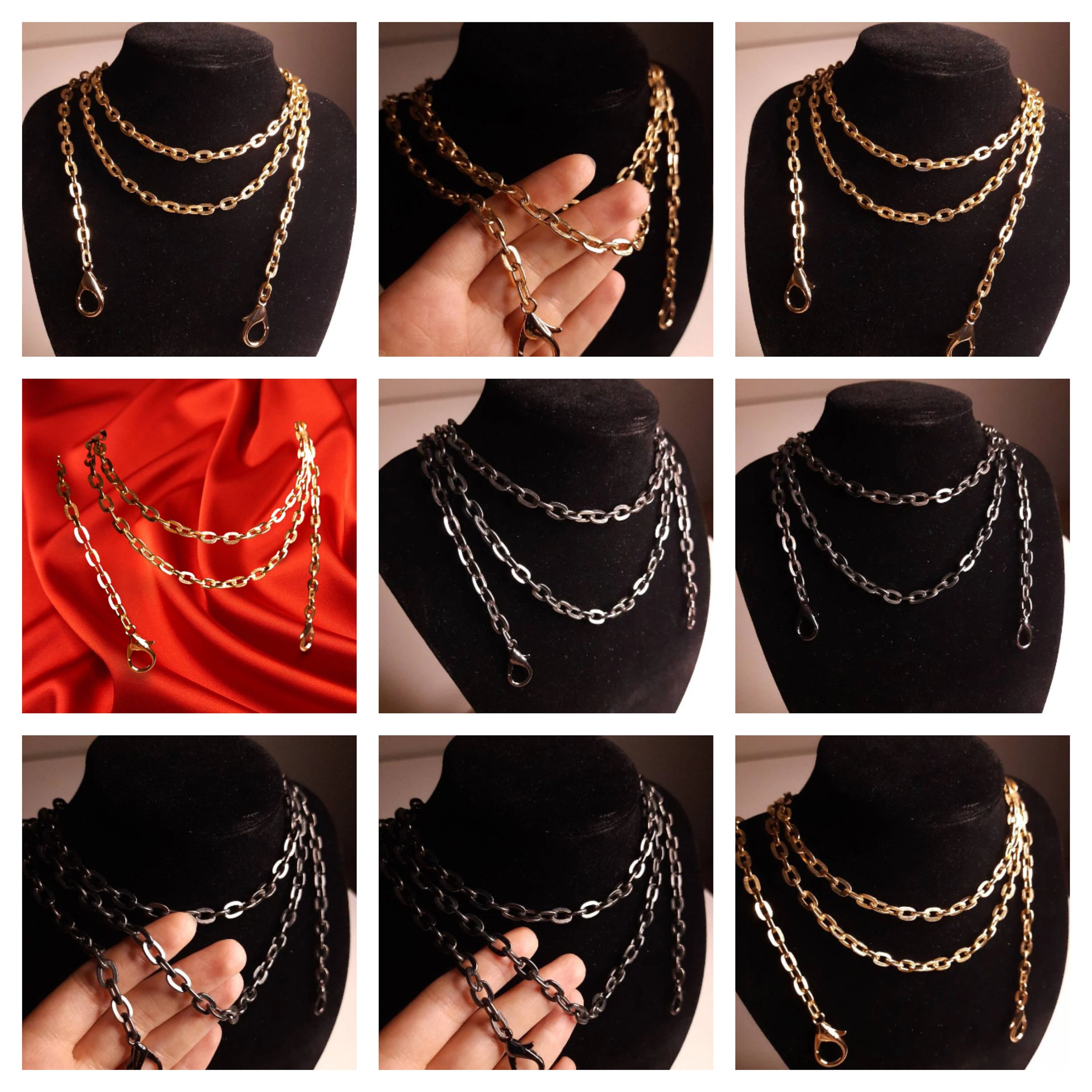 Gold Chain Strap, Antrachite Chain Strap, Replacement Strap, Purse ...