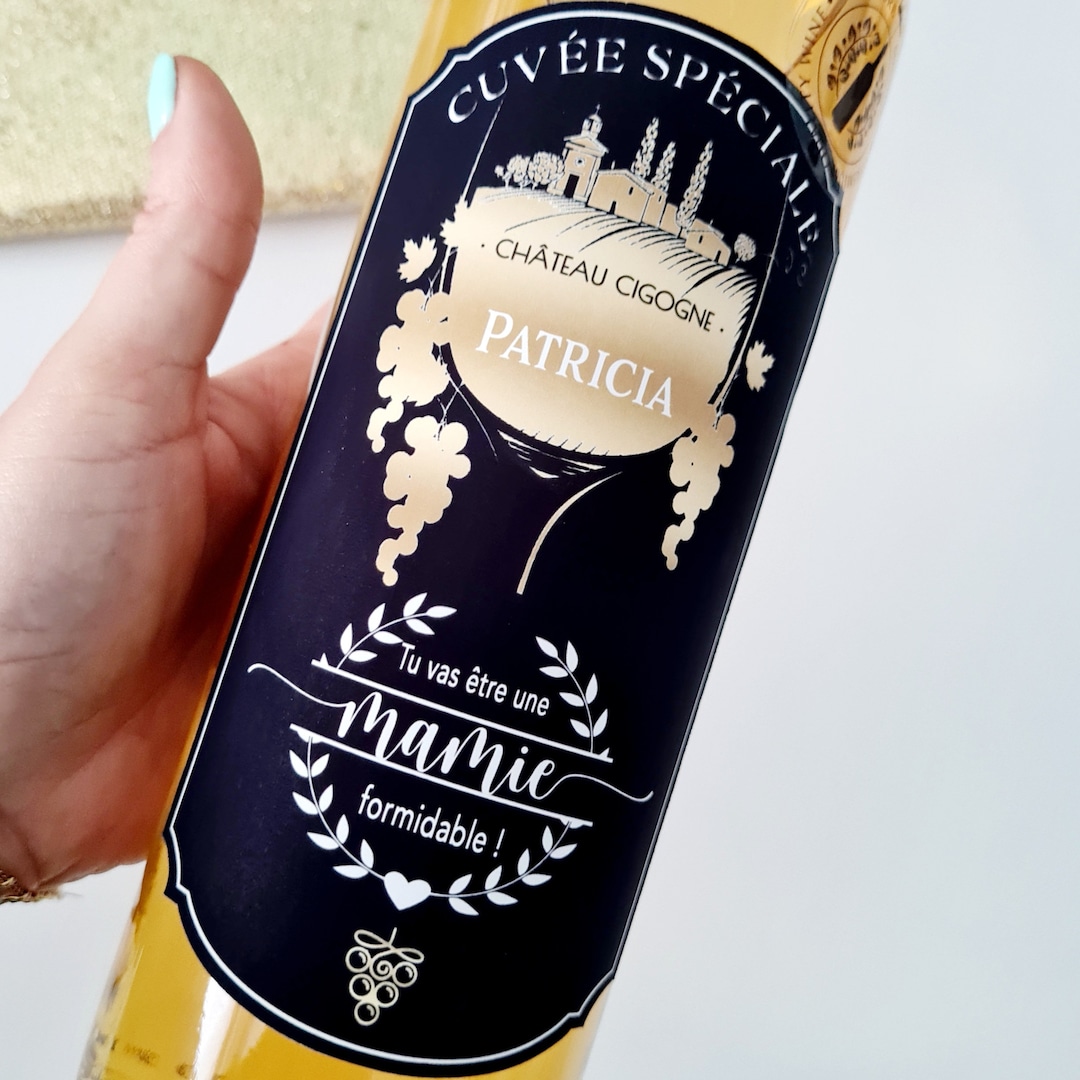 Personalized Wine Bottle Label Sticker Cork Cover: Wedding - Etsy