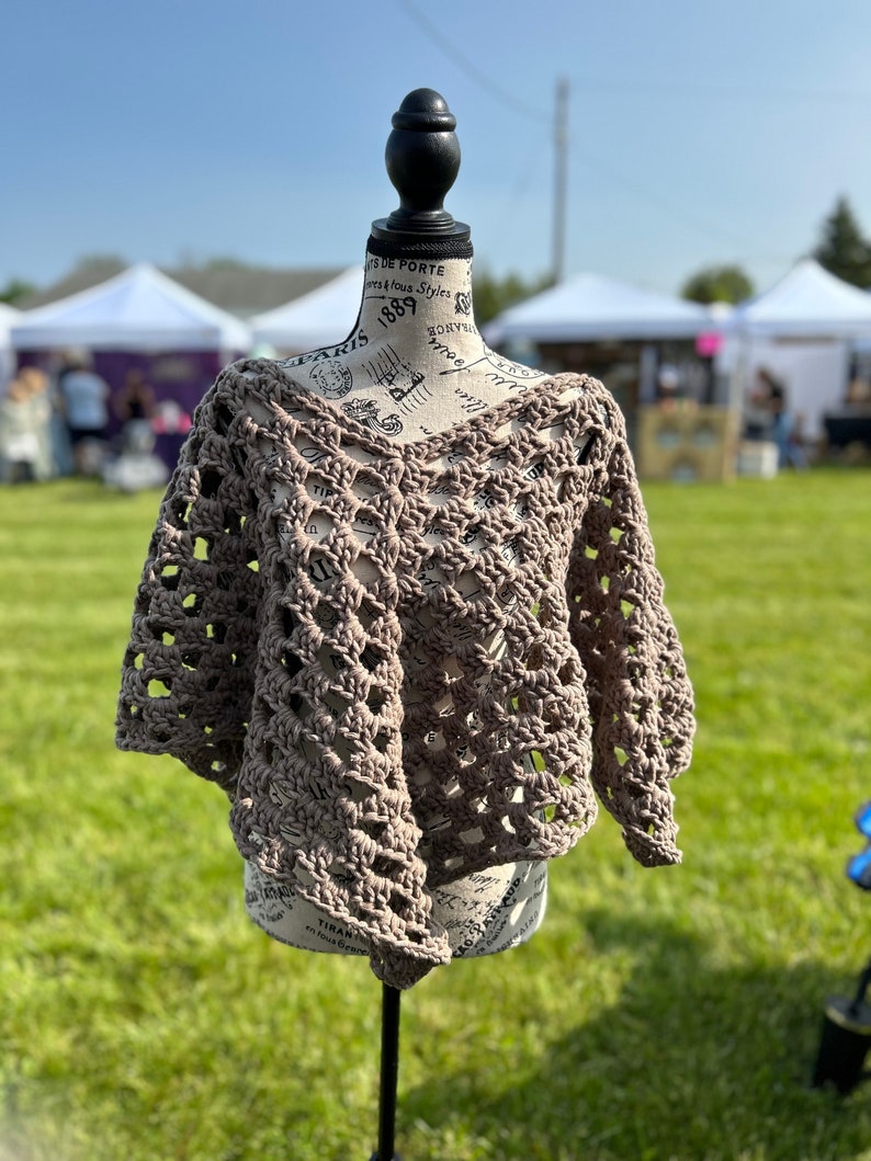 All Season Crocheted Poncho - Etsy
