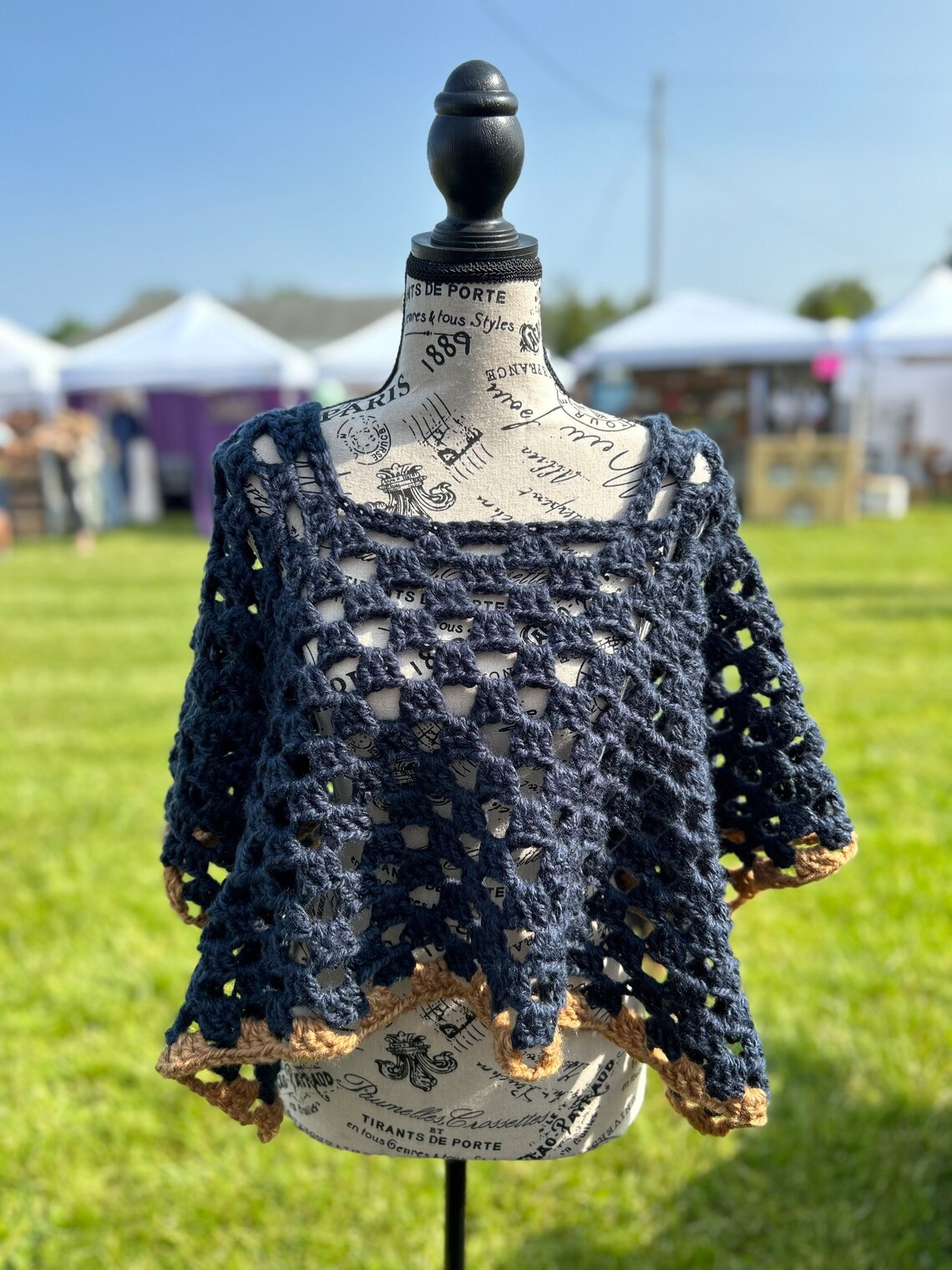 All Season Crocheted Poncho - Etsy