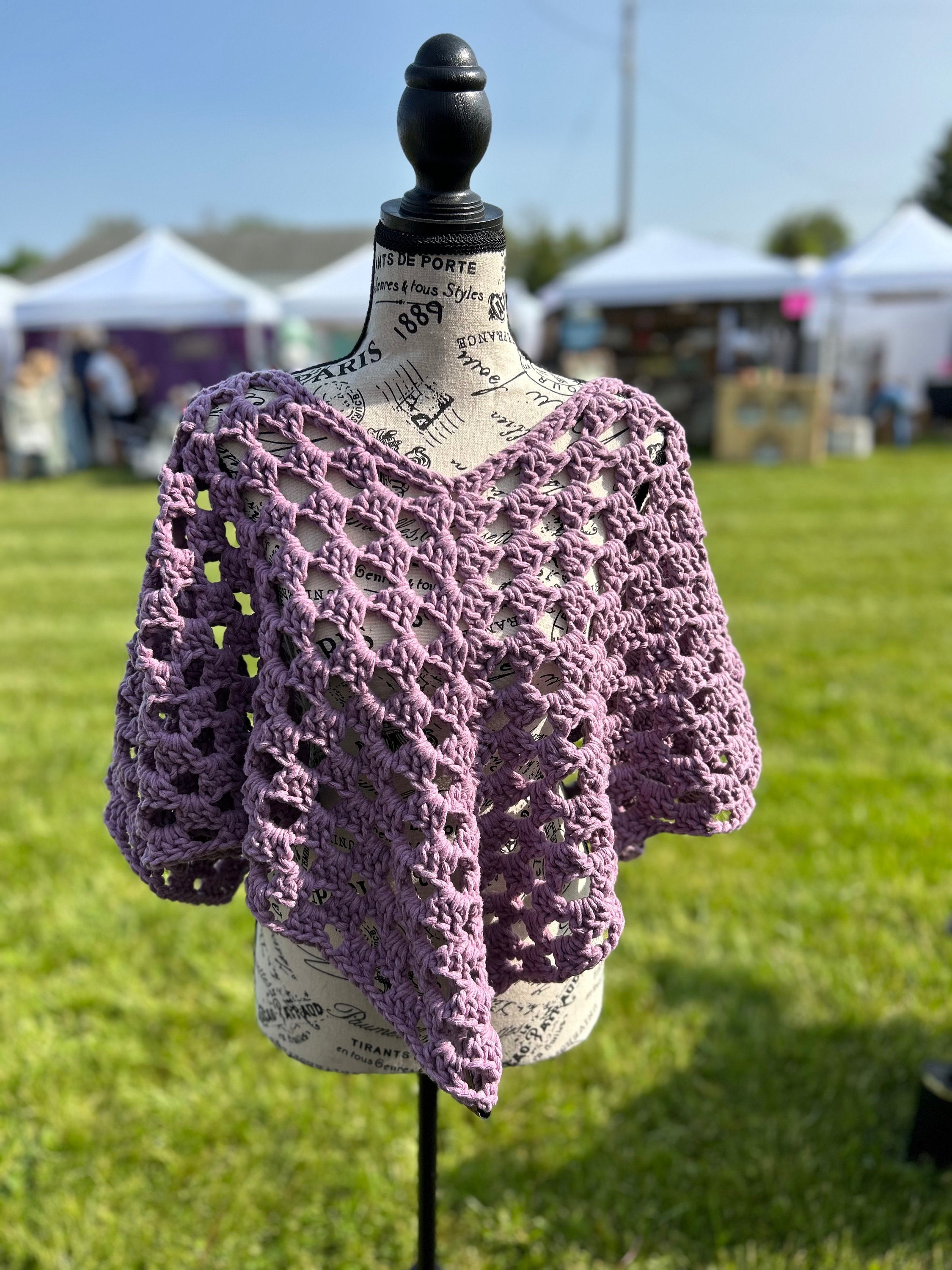 All Season Crocheted Poncho - Etsy