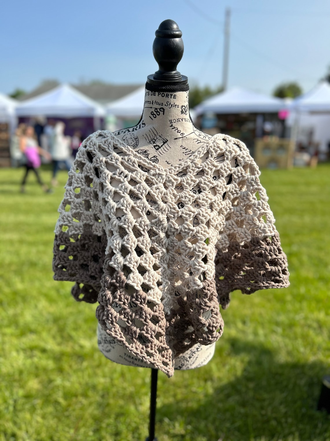 All Season Crocheted Poncho - Etsy