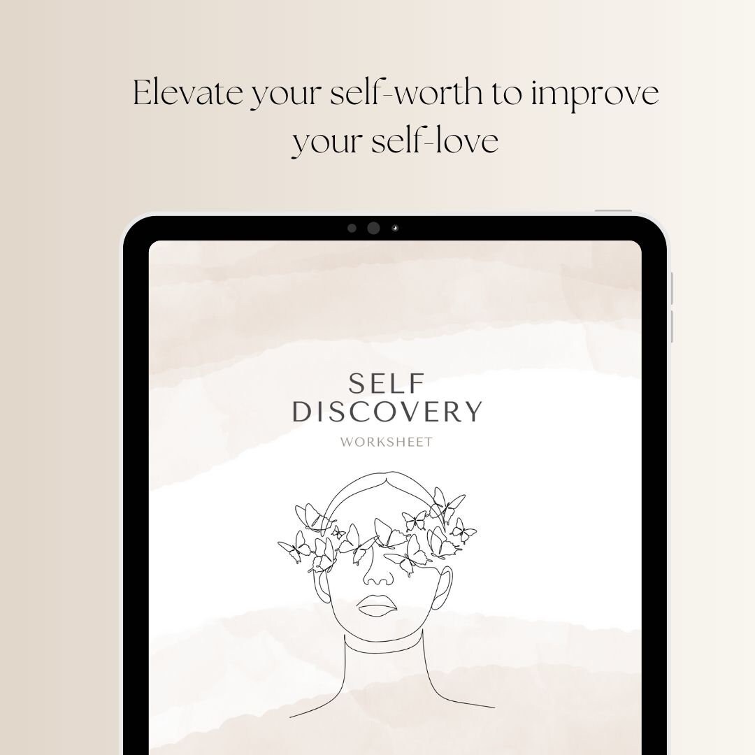 Therapy Worksheets Self Discovery Worksheet Digital or Printable Self ...