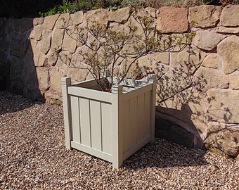 Painted Wood Planter - Etsy UK