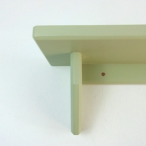 Shaker Style Shelf With Brackets - Handmade in Solid Wood - Wall ...