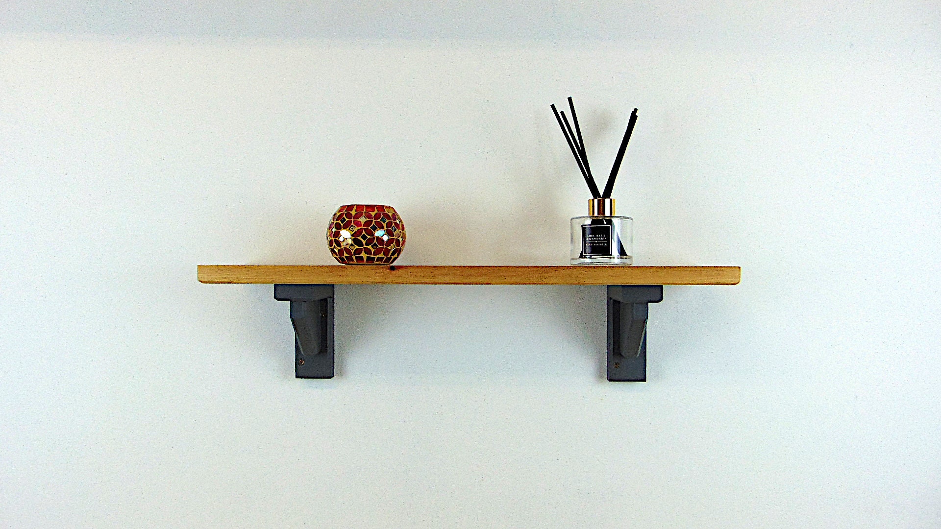 Shaker Style Shelf With Wooden Brackets Handmade in Solid - Etsy