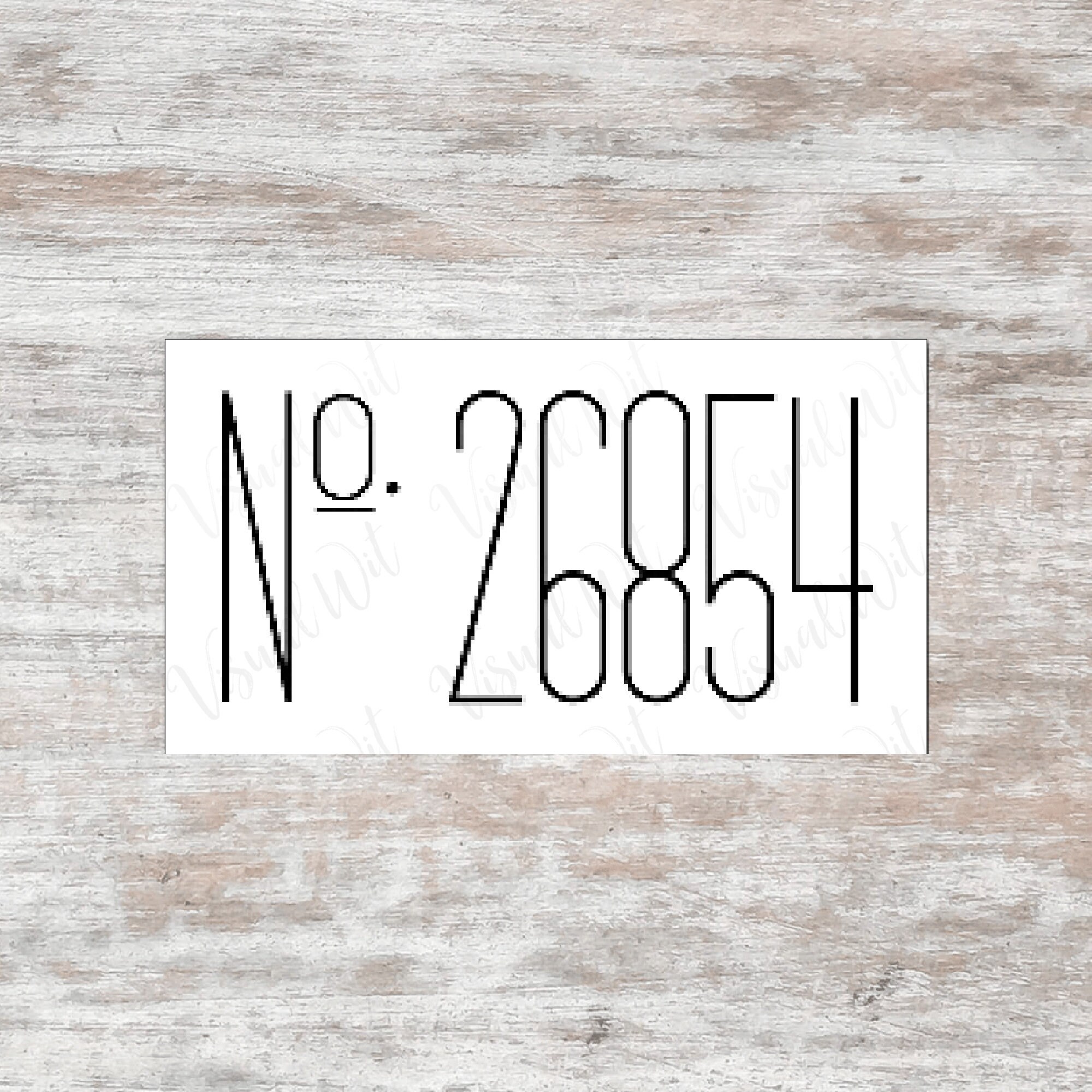 House Number Decal Front Door Decal Car Decal Laptop - Etsy