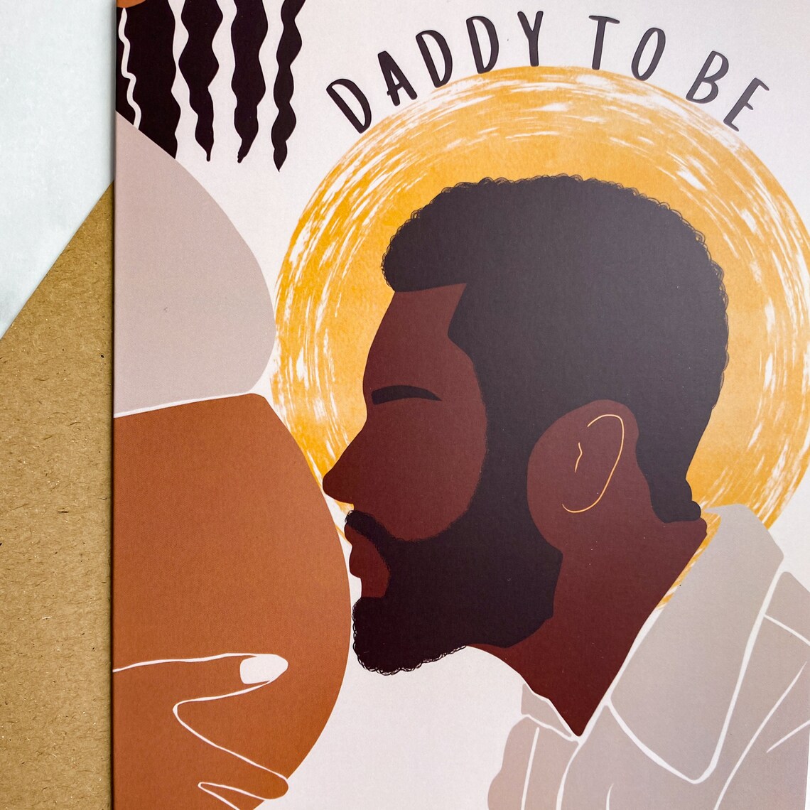Black Fathers Day Card Black Dad Greetings Card Birthday Etsy
