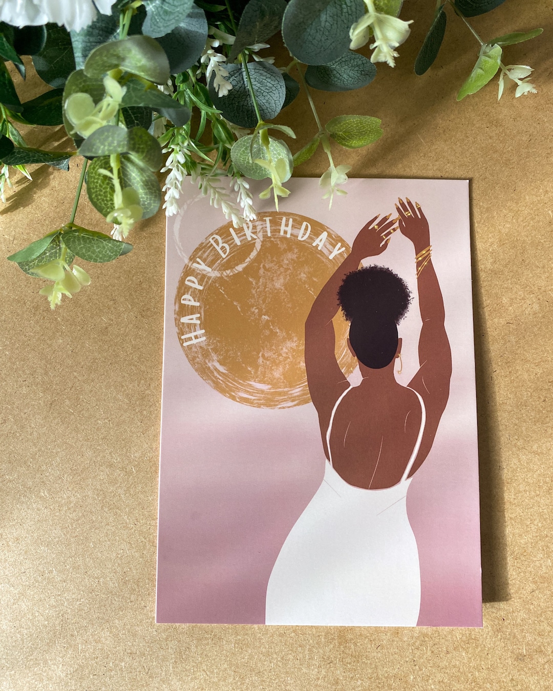 Black Girl Baddie Birthday Card Black Woman Greeting Cards - Etsy