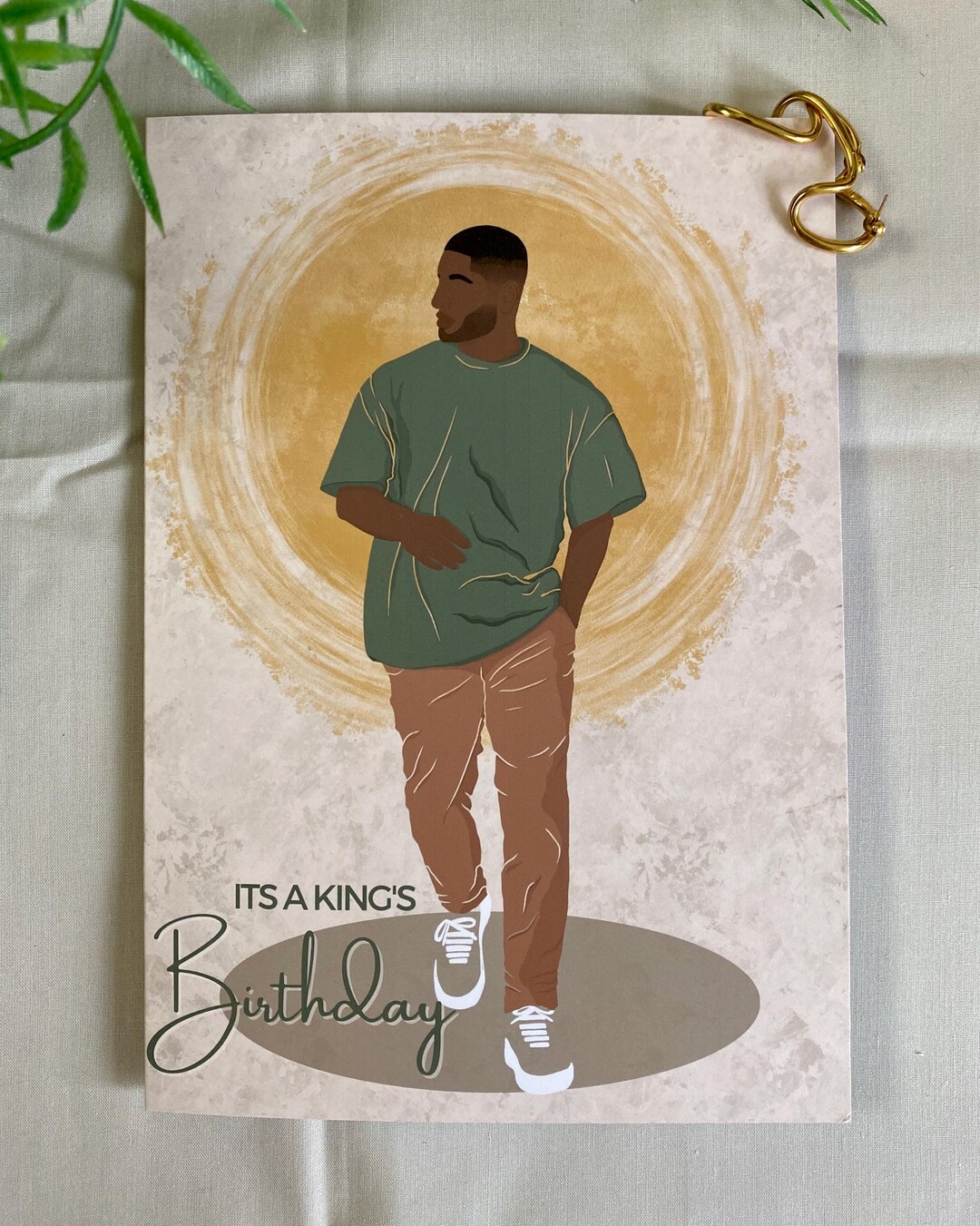 It’s a Kings Birthday Black Man Birthday Card. Black Male. Dapper ...