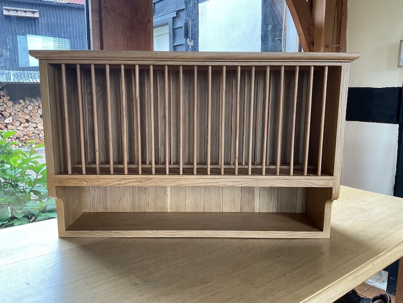 Handcrafted Oak Plate Rack - Etsy
