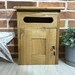 Handcrafted Oak Post Box Letter Box Postbox - Etsy UK