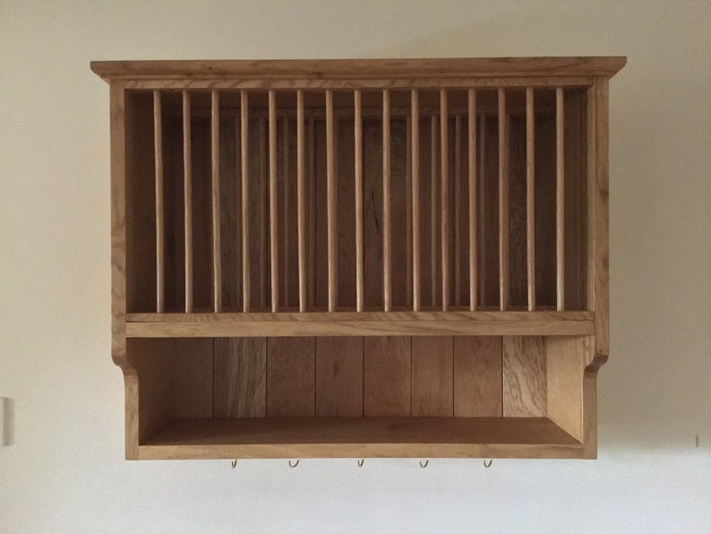 Handcrafted Oak Plate Rack - Etsy UK