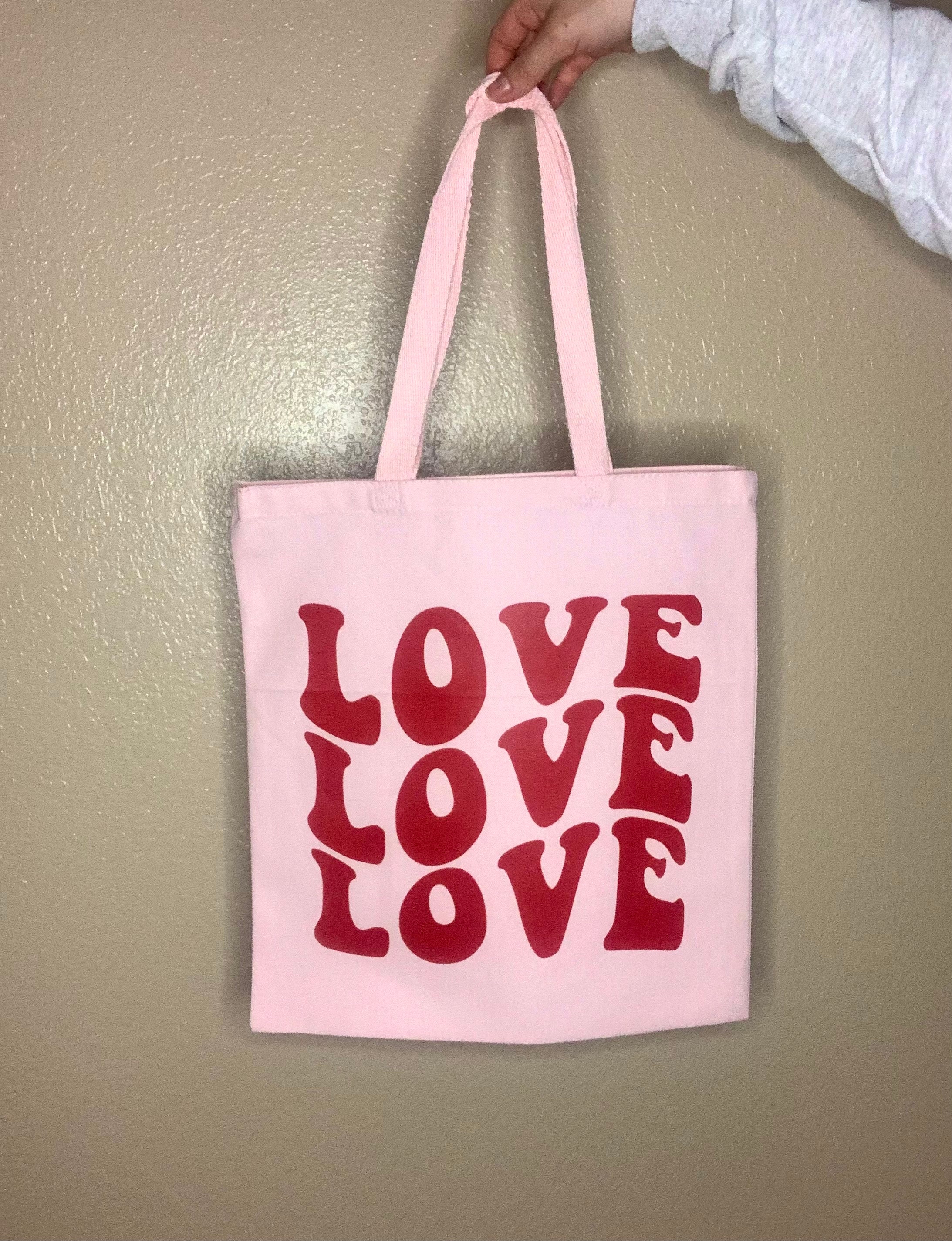 Love Tote Bag Self Love Tote Bag Retro Love Totebag - Etsy