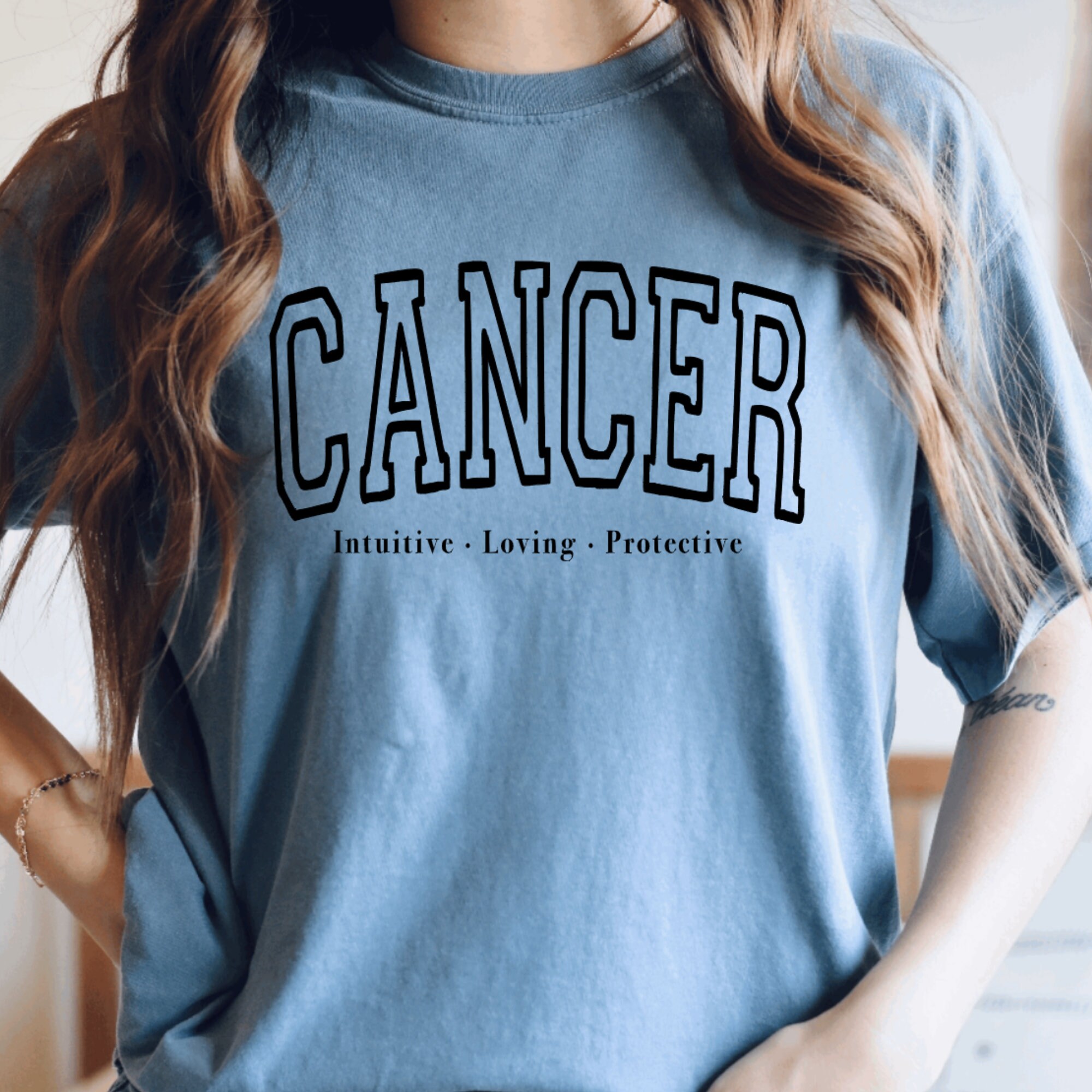 Cancer Zodiac Sign Shirt, Cancer Astrology, Cancer Zodiac Tee ...
