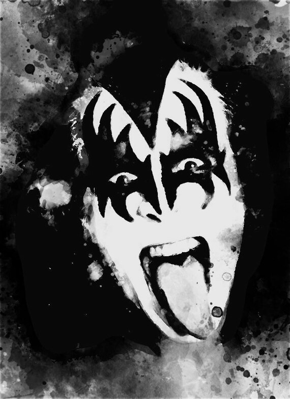 Gene Simmons Artwork Print | Etsy