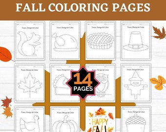 22 Autumn Cultures Coloring Page Culture Coloring Autumn - Etsy