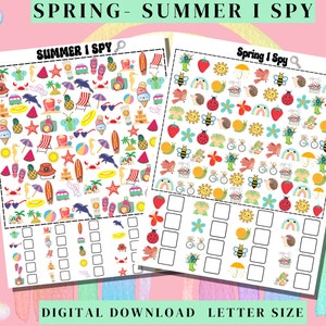 I Spy Printable Games Kids Road Trip Activity Spring Summer I Spy Kids ...