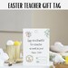 Easter Teacher Gift Tags, Bunny Favor Teacher Tags, Goodie Bag Tags ...