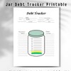 Debt Snowball Budgeting Payments Tracker Debt Jar, Finance Expenses ...
