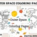 Space-themed Coloring Pages Space Planets Coloring Book Summer - Etsy