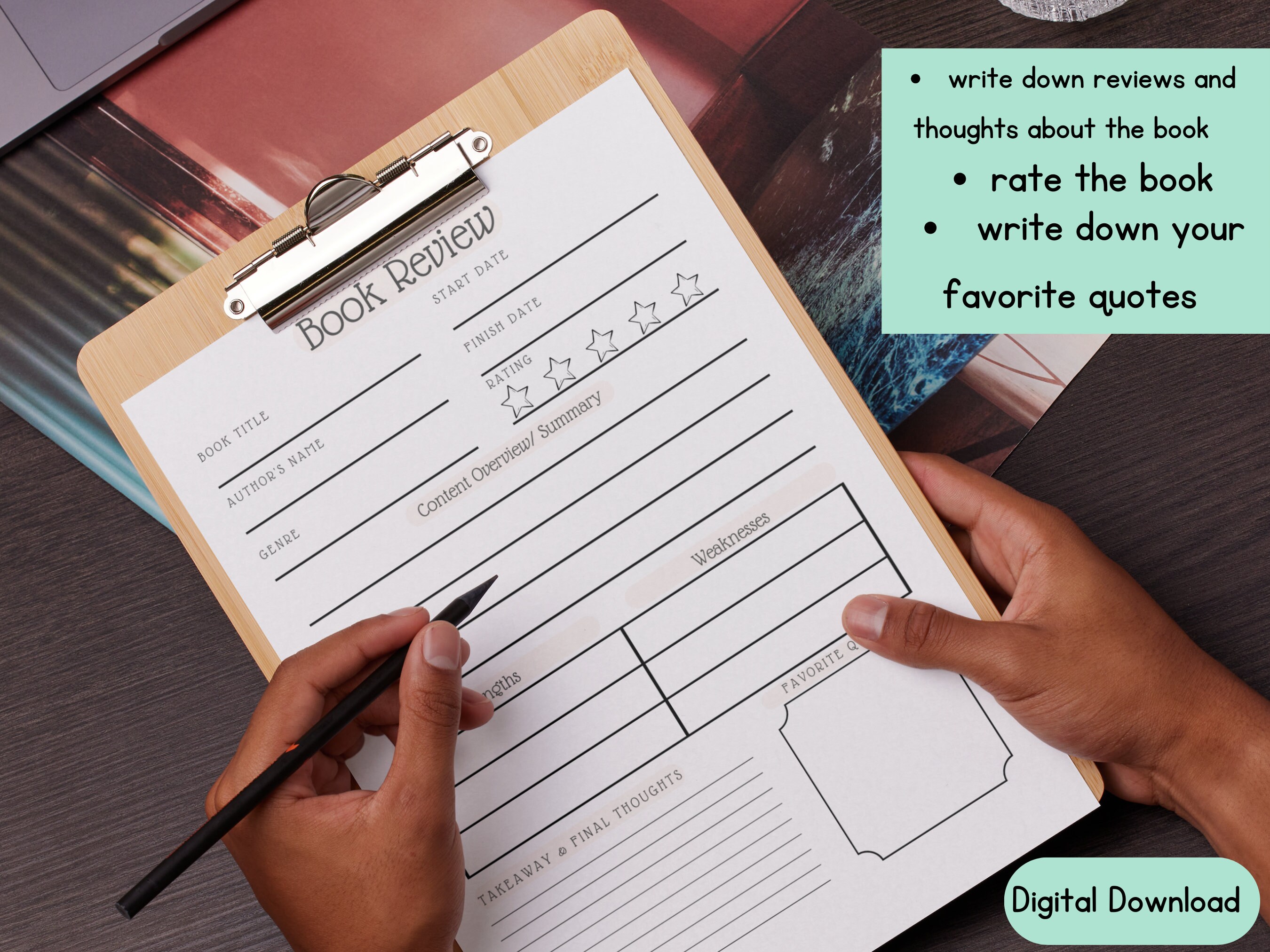 Bookshelf Reading Log, Bujo Reading Tracker, Book Review Printable ...