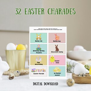 Easter Charades for Kids and Adults - Printable Family Game for ...
