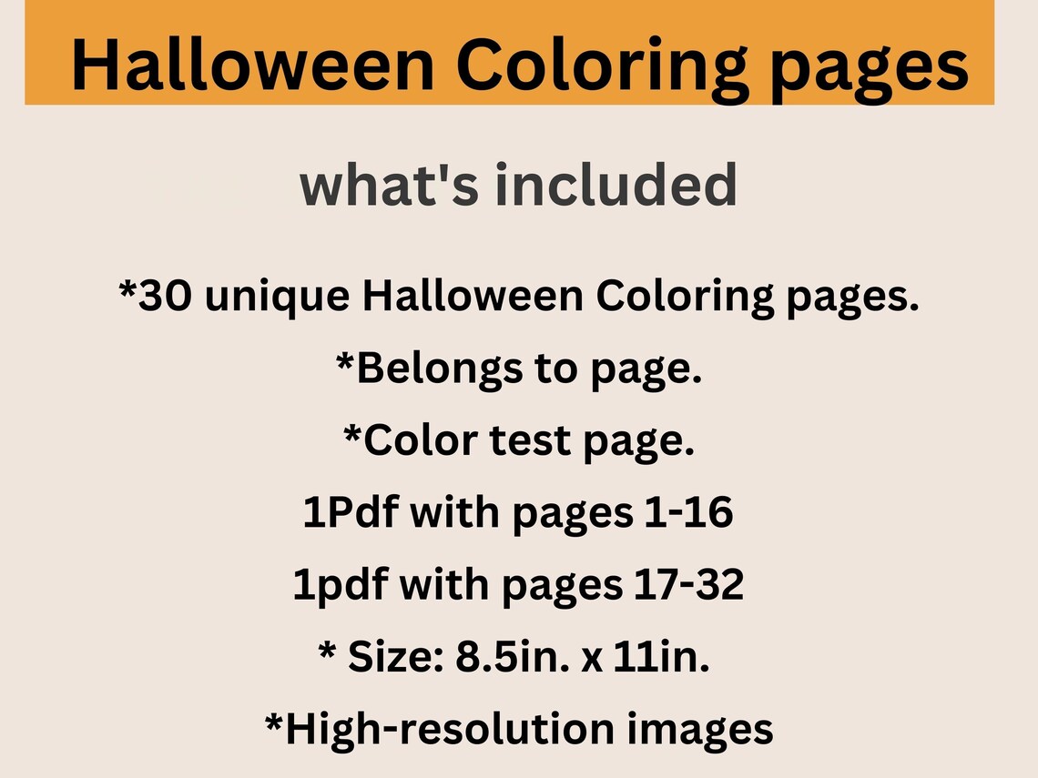 Halloween Coloring Pages for Kids Halloween Coloring Book Halloween ...