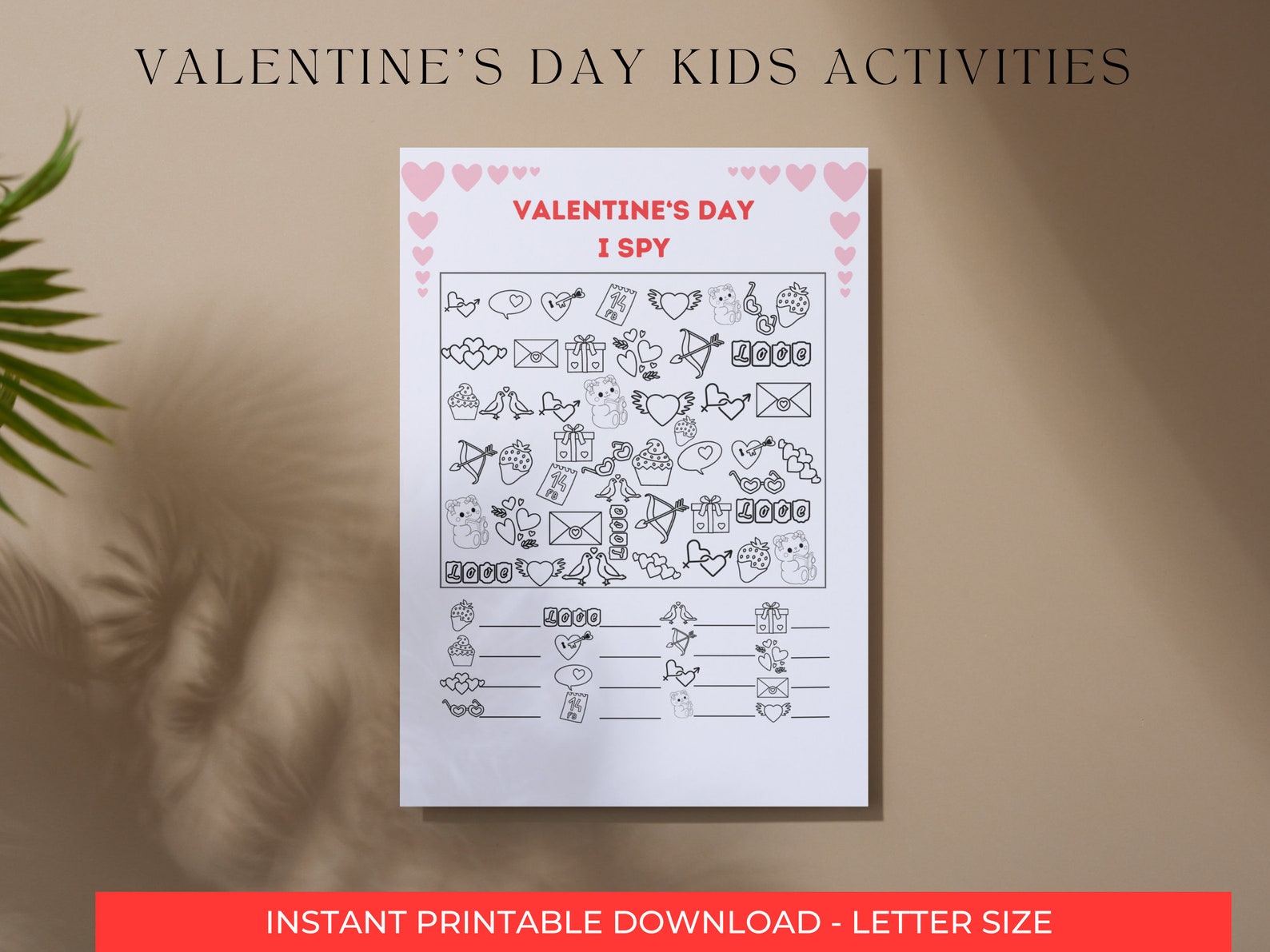 Printable Valentine's Day Activities for Kids: I Spy, Maze, Word Search ...