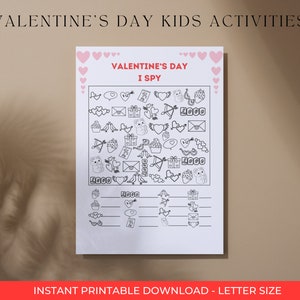 Printable Valentine's Day Activities for Kids: I Spy, Maze, Word Search ...