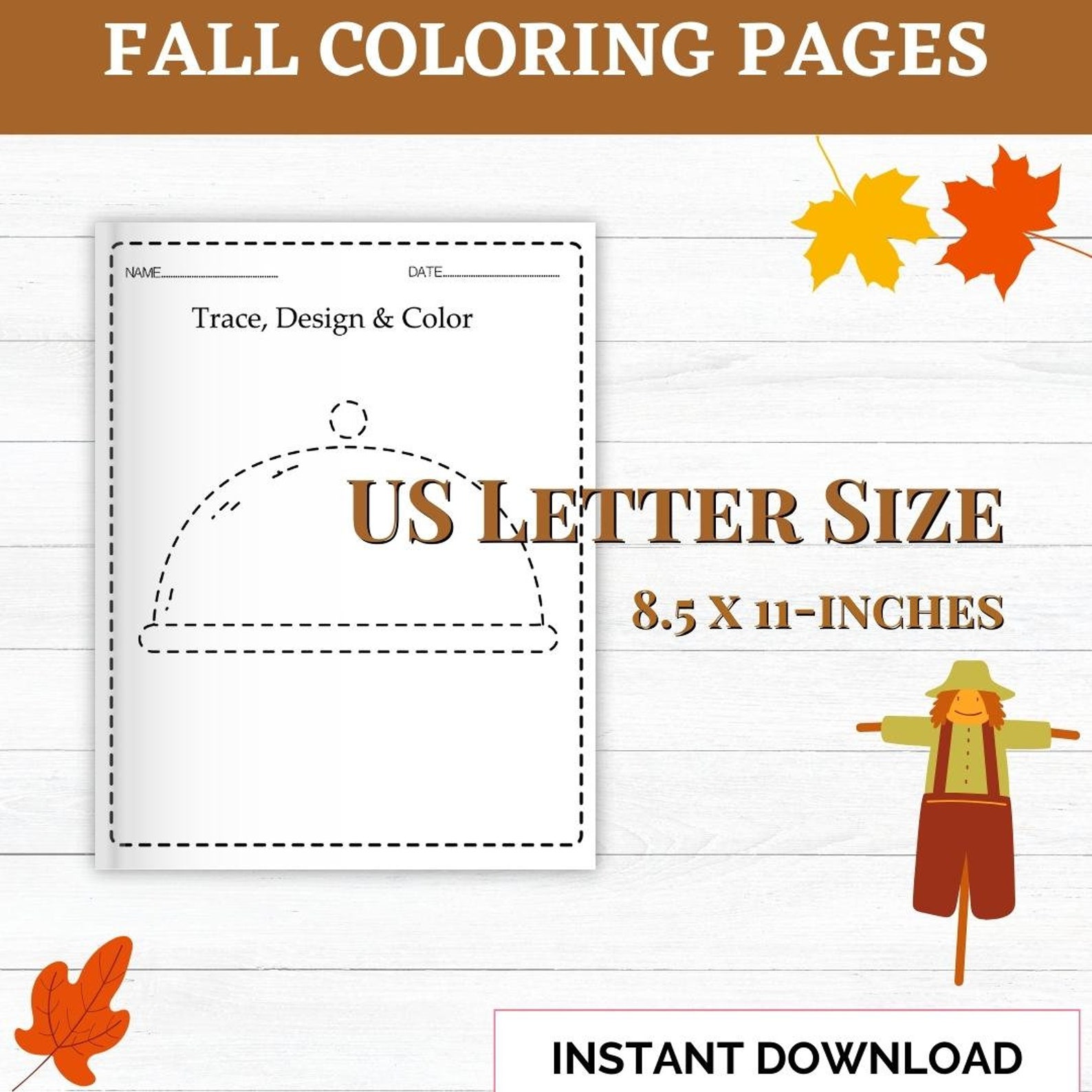 Fall Coloring Pages Thanksgiving Favor Party Activity School Coloring ...
