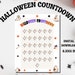 Halloween Countdown Printable, Halloween Advent Calendar Gift, Fall ...