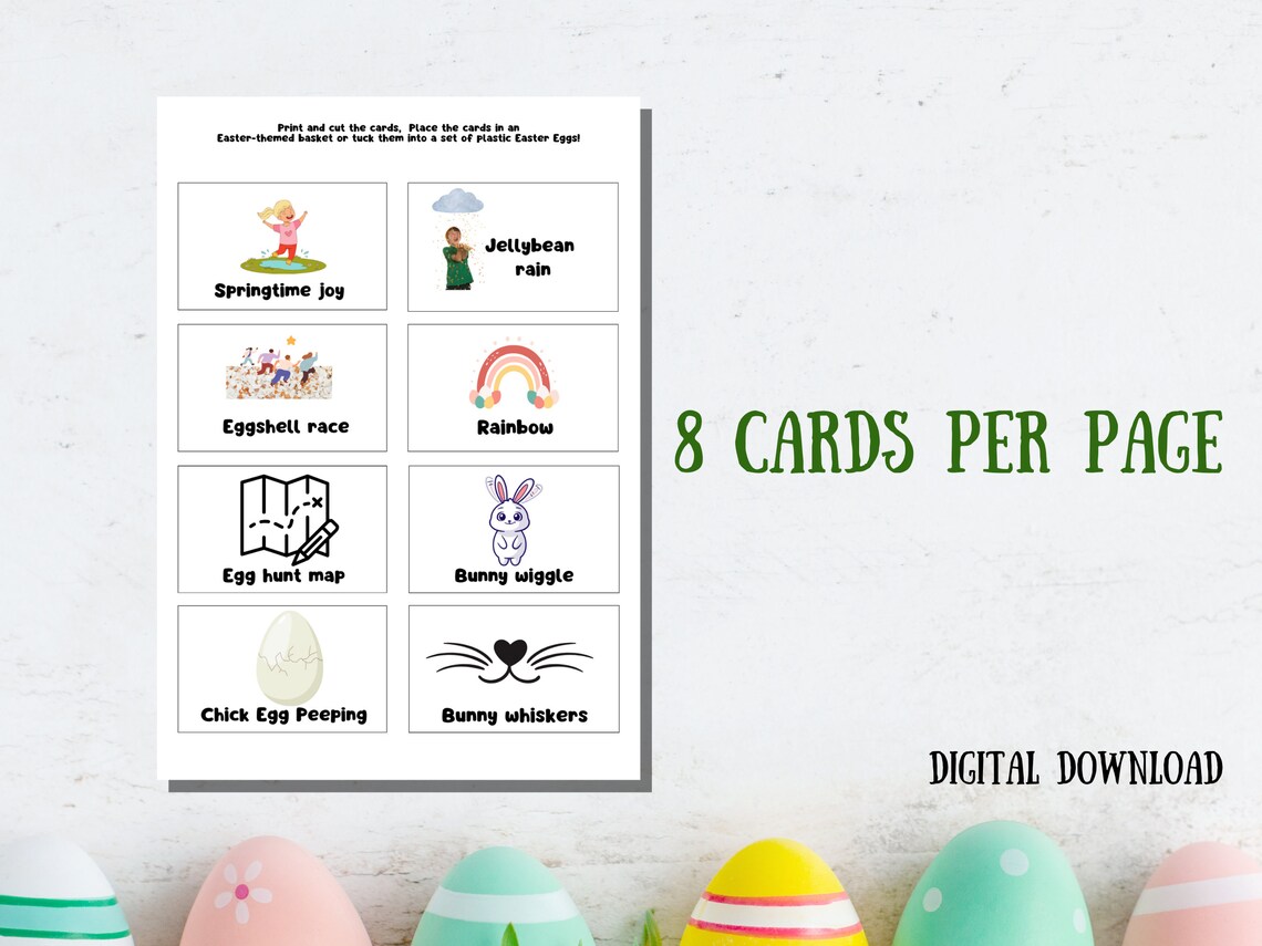 Easter Charades for Kids and Adults - Printable Family Game for ...