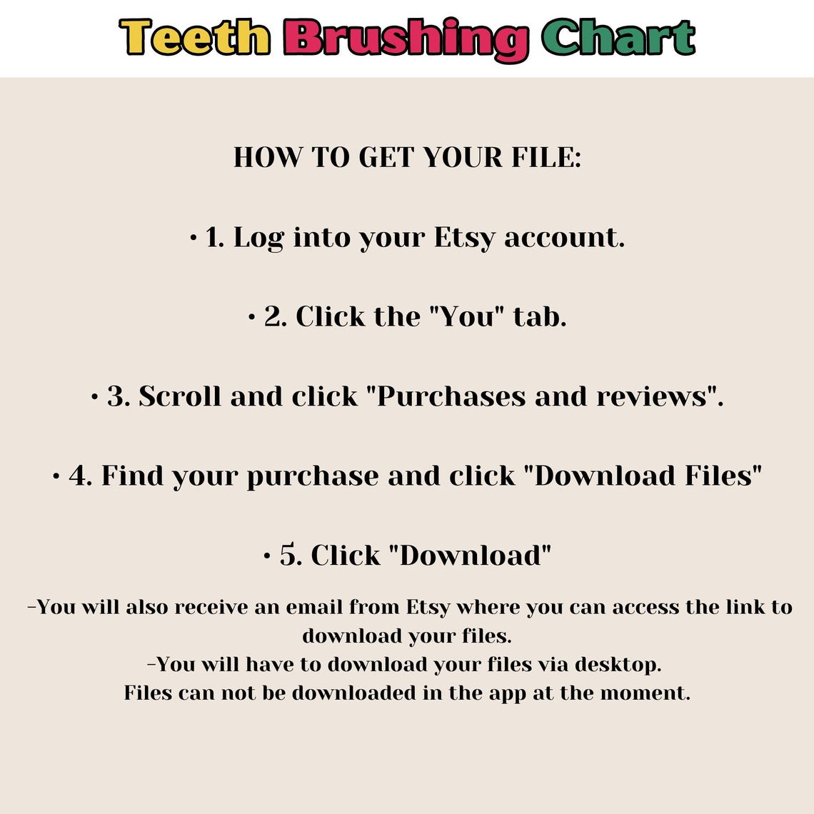 Printable Teeth Brushing Routine for Kids & Toddlers, Chore Chart Kids ...