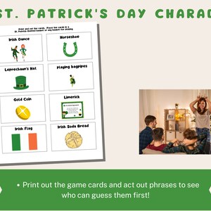 St Patrick Classroom Kids Charades, Leprechaun Game for Festive Fun ...