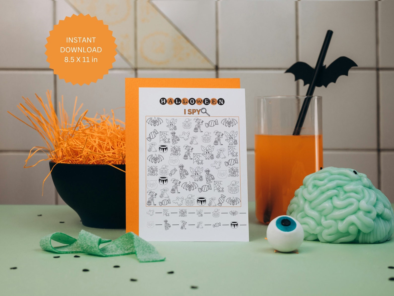 Halloween I SPY Printable Fun Search and Find Activity for Kids and ...