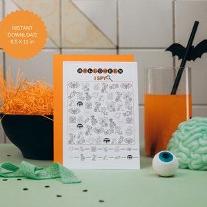 Halloween I SPY Printable Fun Search and Find Activity for Kids and ...