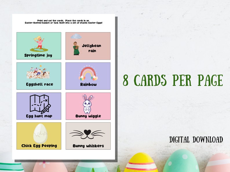 Easter Charades for Kids and Adults - Printable Family Game for ...