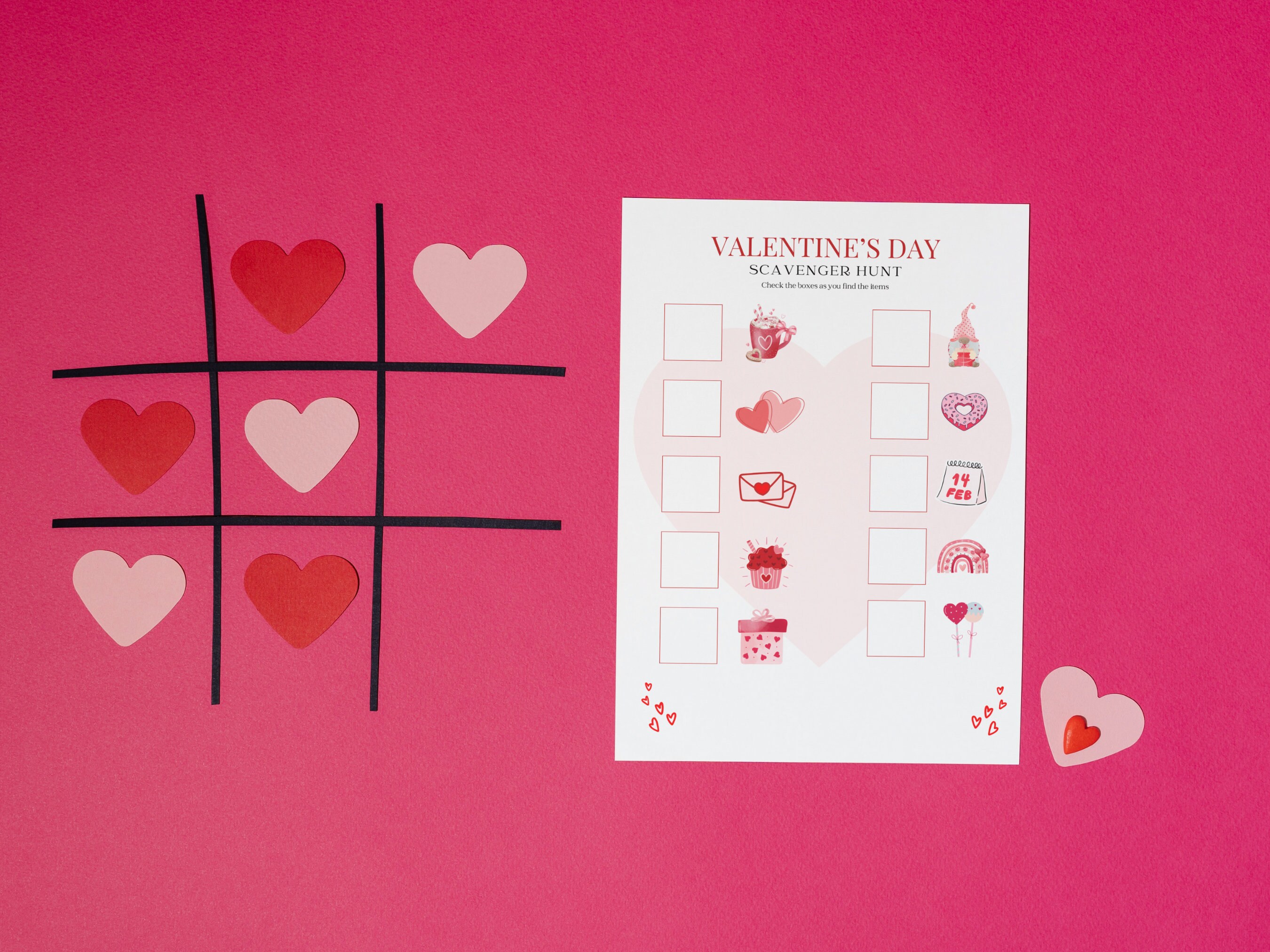 Printable Valentine's Scavenger Hunt, Kids Home Treasure Hunt Activity ...