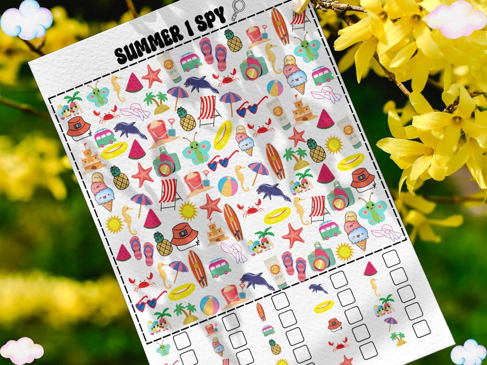 I Spy Printable Games Kids Road Trip Activity Spring Summer I Spy Kids ...